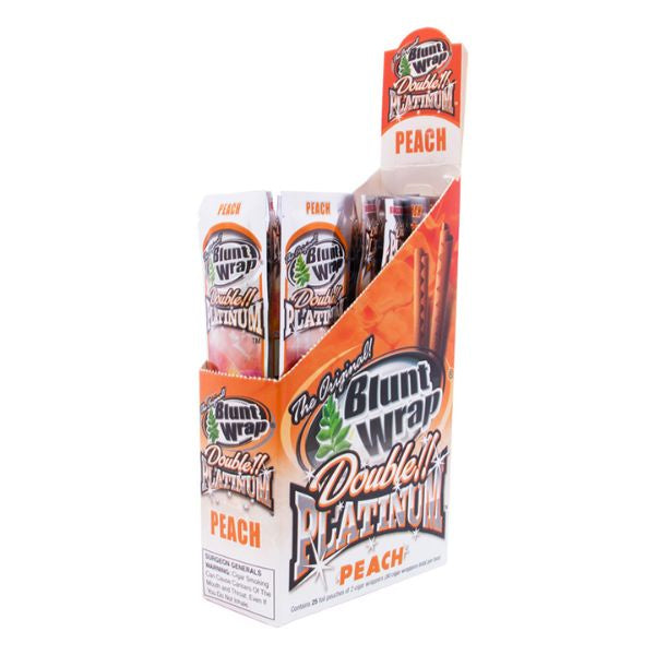 Platinum Blunt Wrap Peach (Box of 25x2) — Grow Guru